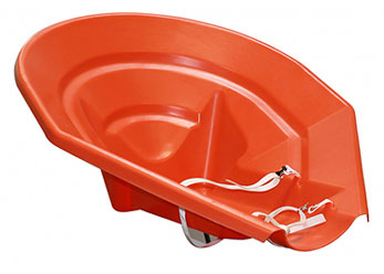 10" Agri-Fab Orange Hopper