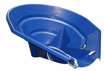 13" Agri-Fab Blue Hopper